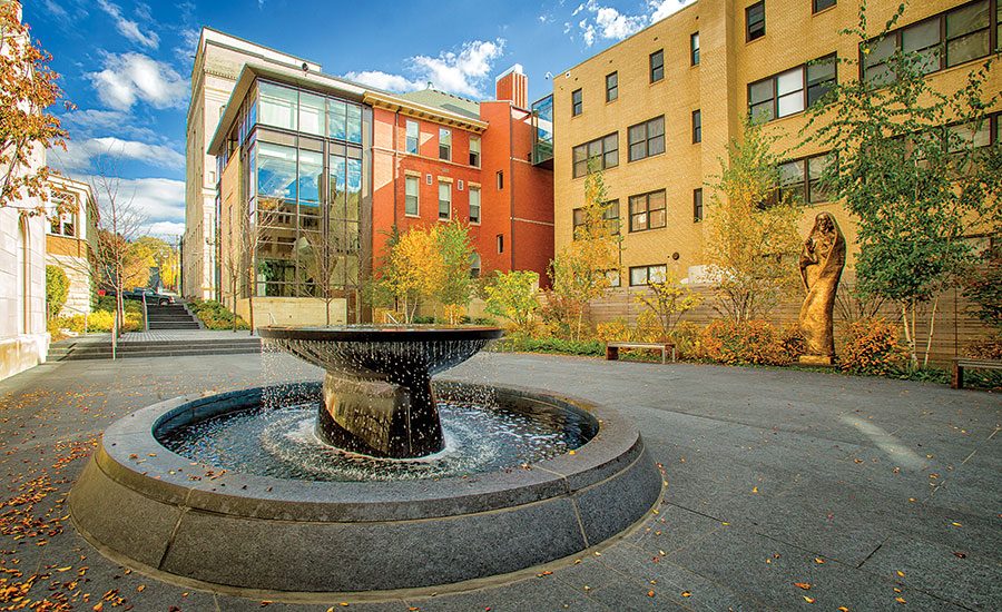 Mesabi Black granite played an integral part of building a new central ...